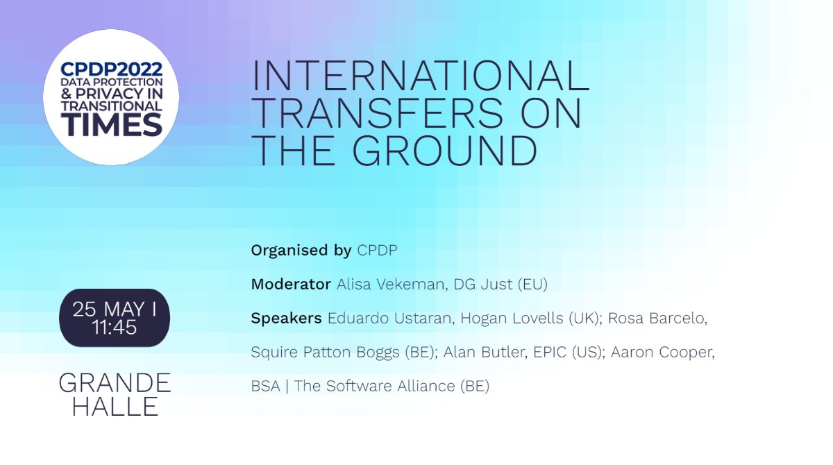 CPDP 2022: International Transfers on the Ground – EPIC – Electronic ...