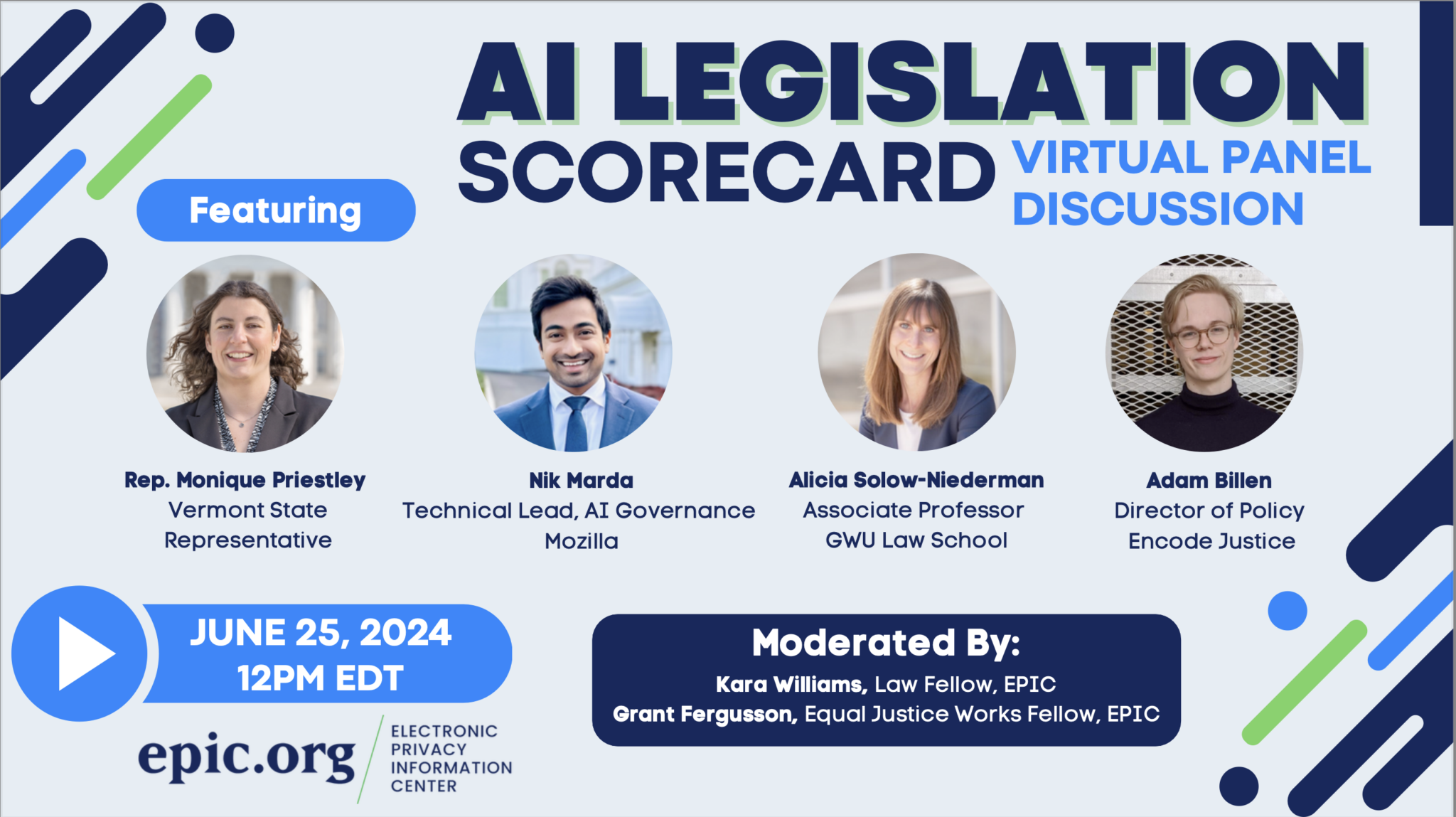 EPIC Launches AI Legislation Scorecard with Virtual Panel Discussion – EPIC – Electronic Privacy ...