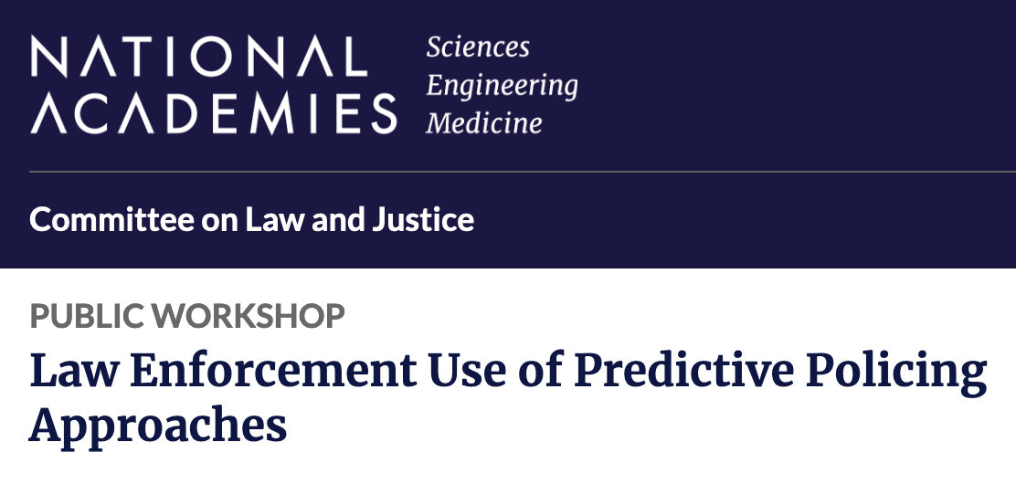 Law Enforcement Use of Predictive Policing Approaches: A Workshop ...